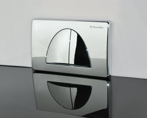 Chrome Color Concealed Cistern Flush Plate / Button Home Sanitary Products