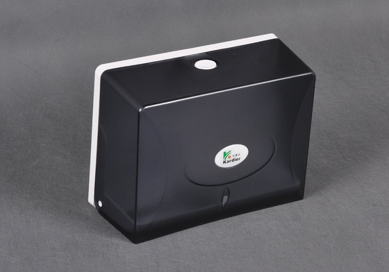 Roll Style Cuboid Shape Toilet Tissue Box of Transparent Gray ABS