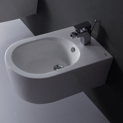 Home Sanitary Products Wall Hung Bidet , Ceramic Bidet Washdown Water flushing