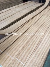 China 0.60mm Quartered Zebrano Decorative Wood Veneer for Furniture Architectural Woodworks and Designing supplier