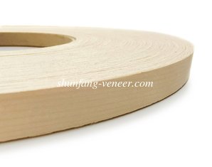 China White Birch Fleece Backed 22mm x 200M Wood Veneer Edgebanding, Edgebanding Veneer for Furniture Door and Veneer Panel supplier