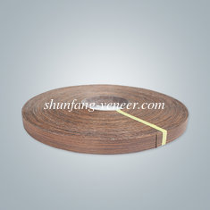 China African Wenge Fleeced Sanded Real Wood Veneer Edgebanding, Veneer Edge Tape for Furniture Doors Veneered Panel supplier