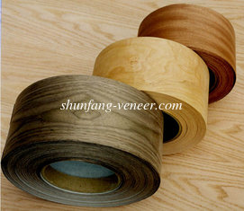 China Profile Wrapping Veneer Edgebanding Veneer Rolls for Wood Moulding Baseboard Handrail Doors supplier