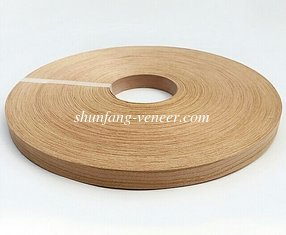 China Fleece Backed Cherry Veneer Edgebanding Veneer Edge Tape for Furniture Doors Cabinetry Wardrobe supplier