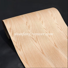 China Red Oak Kraft Paper Backed Veneer | Paper Backing Red Oak Wood Veneer Sheet supplier