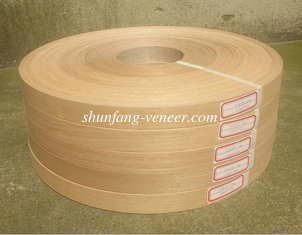 China Fleece Backed Chinese Ash Wood Veneer Edge Banding Chinese Ash Edgebanding Veneer supplier