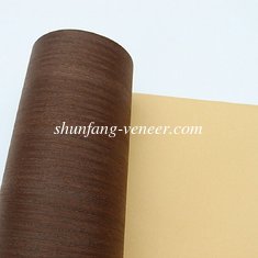 China African Wenge Paper Backed Veneer | Paper Backing Wenge Wood Veneer Sheet supplier