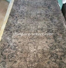 China Walnut Burl Paper Backed Veneer | Paper Backed Walnut Burr Veneer Sheets supplier