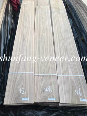 Black Walnut Natural Wood Veneer, Crown in 0.50mm Thickness from Shunfang Veneer supplier