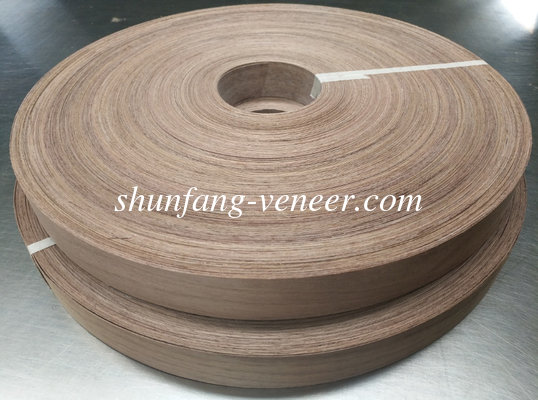 Fleeced Sanded American Black Walnut Edgebanding Veneer, 22mm x 200M/Roll, for Furniture Door and Panels supplier