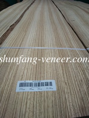 0.60mm Rift Zebrano Sliced Wood Veneer for Furniture Door Architectural Woodworks and Designing from shunfang-veneer-com.ecer.com supplier