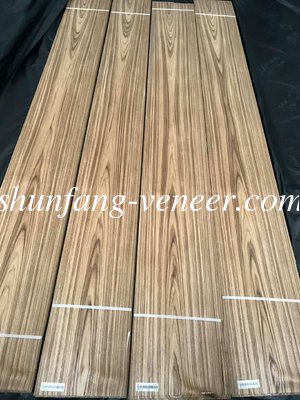 Crown Teak Veneer Burma Teak Natural Wood Veneers Myanmar Teak Decorative Veneers for Furniture Doors and Plywood supplier