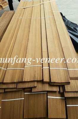 Teak Veneer Quarter Cut Burma Teak Natural Veneers Myanmar Teak Sliced Veneer for Interior Furniture Doors & Plywood supplier