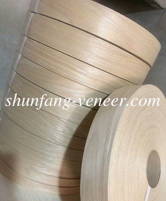 Cross Grain Red Oak Edge Banding Veneer Real Wood Veneer Edgebanding for Furniture Door Cabinet and Panel supplier