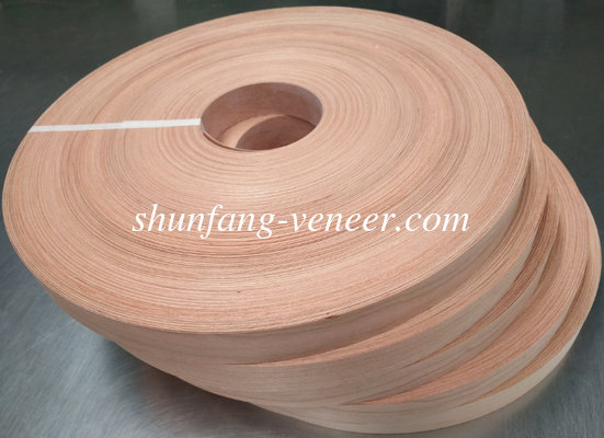 Fleece Backed Cherry Veneer Edgebanding Veneer Edge Tape for Furniture Doors Cabinetry Wardrobe supplier
