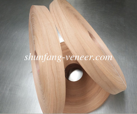 Fleece Backed Cherry Veneer Edgebanding Veneer Edge Tape for Furniture Doors Cabinetry Wardrobe supplier