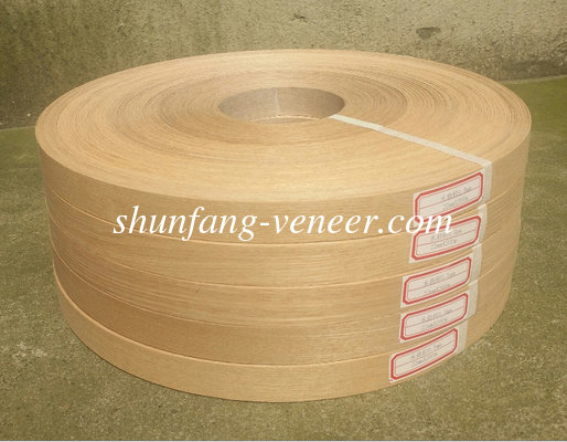 Fleece Backed Chinese Ash Wood Veneer Edge Banding Chinese Ash Edgebanding Veneer supplier
