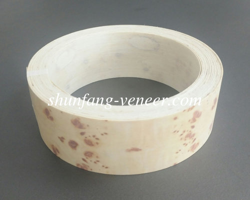 Mappa Burl Profile Wrapping Veneer Profile Wrapping Mappa Burl Wood Veneer Rolls for Furniture Door Plywood Mouldings supplier