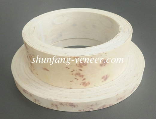 Mappa Burl Profile Wrapping Veneer Profile Wrapping Mappa Burl Wood Veneer Rolls for Furniture Door Plywood Mouldings supplier