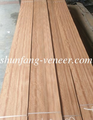 Makore Veneer Figured Makore Wood Veneer for Furniture Doors and Veneer Panels supplier