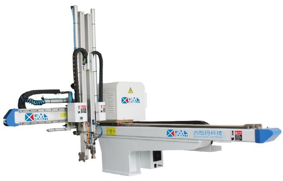 Pick and place robot arm for injection molding machine sprue picker sprue cutting sprue gripper runner throw