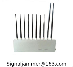 China China Signal Jammers | Omni Directional 10 Band UHF VHF Signal Jammer with 3G 4G GPS WiFi supplier