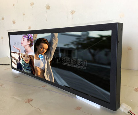 Public Buses 400nit Brightness LED Video Display Advertising LCD Wall tv for Passenger Information