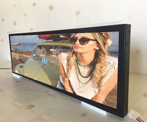400nit Brightness 4000:1 Contrast 28.6 Inch Passenger Information Ultra Wide Bar LCD Display
