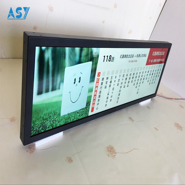 29 Inch Android System Metal Frame Bus Ultra Wide LCD Advertising Monitor