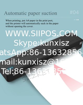 A4 portable printer Bluetooth USB built-in battery printing A4 plain paper thermal transfer A4 printer