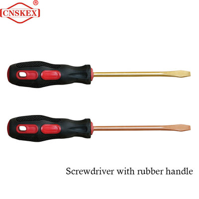 Phillips screwdriver with rubber handle manual non sparkless tool al-cu 200mm