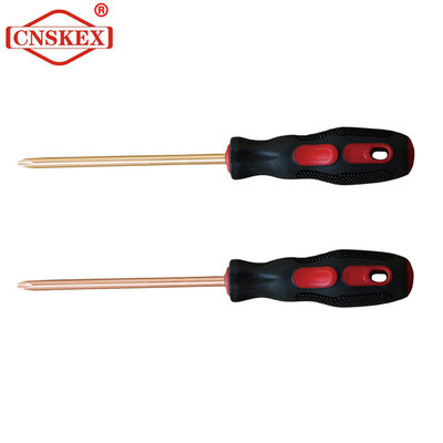 Non sparking Explosion-proof rubber handle cross screwdriver aluminum bronze