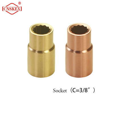 Non-spark explosion-proof sleeve head 3/8 "aluminum bronze