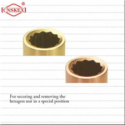 Non-spark explosion-proof sleeve head 3/8 "aluminum bronze