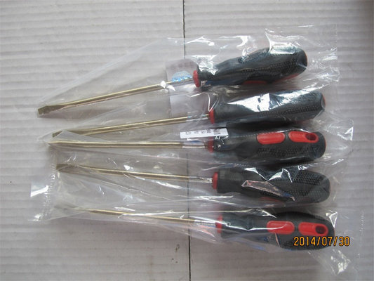 Non sparking Explosion-proof rubber handle cross screwdriver aluminum bronze