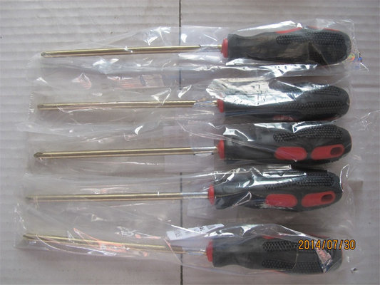 Non sparking Explosion-proof rubber handle cross screwdriver aluminum bronze
