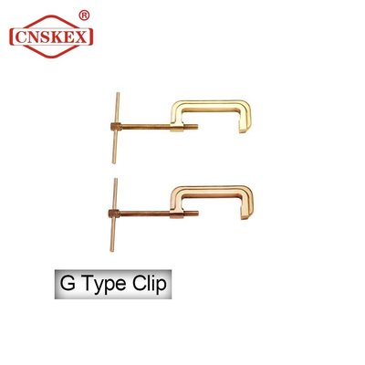 Non sparking tools anit explosion G Type Clip high quality Al-cu 60mm safety hand tools