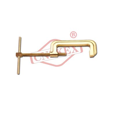 Non sparking tools anit explosion G Type Clip high quality Al-cu 60mm safety hand tools