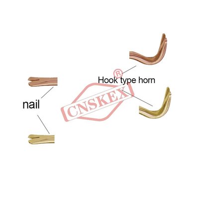 Non sparking  Bar wrecking Hook type horn 400mm Al-cu safety hand tools