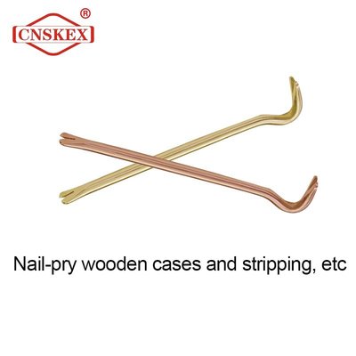 Non sparking  Bar wrecking Hook type horn 400mm Al-cu safety hand tools