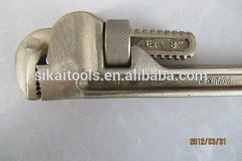 Manual explosion-proof American pipe Wrench aluminum bronze safety hand tools 14inch