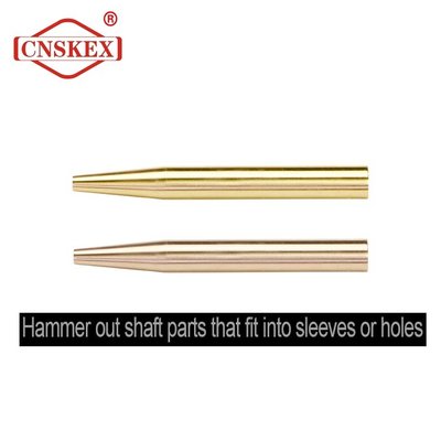 Non sparking tools anit explosion flat punch high quality Al-cu 6*12*150mm safety hand tools