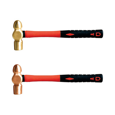 Non sparking Hammer Ball Pein Fiber Handle Al-cu Safety manual tools