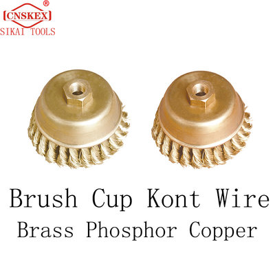 non sparking tool Brass Cup Kont Wire Brass rust removal cleaning