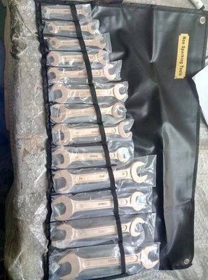 Non-sparking Wrench Double Open Set a variety of woolly safety manual tools