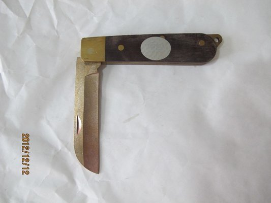 Non Sparking Cutting Knife Electrician Aluminum Bronze 61mm Safety Manual Tools