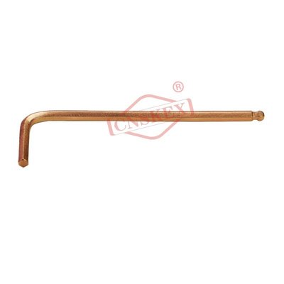 non sparking tools wrench hex key with ball high quality Al-cu 10mm