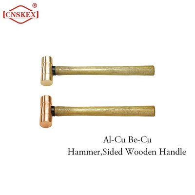 Hebei sikai non-sparking Hammer Sided Wooden Handle 450g Aluminum bronze