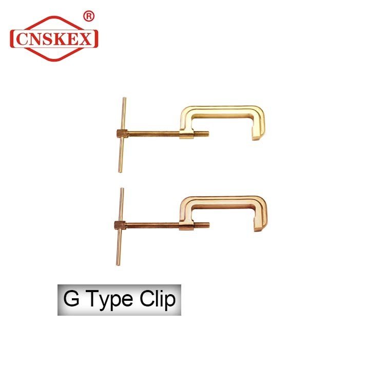 Non sparking tools anit explosion G Type Clip high quality Al-cu 60mm safety hand tools