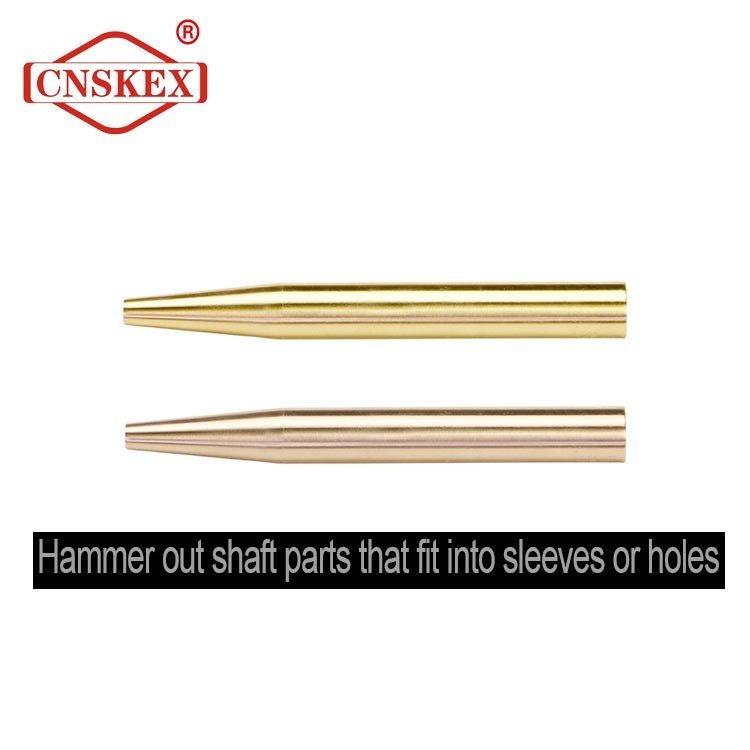 Non sparking tools anit explosion flat punch high quality Al-cu 6*12*150mm safety hand tools